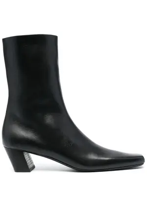 Women's Zip Up Square Toe Boots