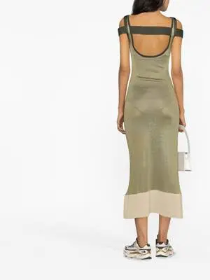 Jacquemus V-neck Midi Dress