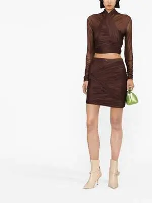 Alexander Wang Ruched Draped Skirt