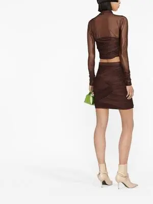 Alexander Wang Ruched Draped Skirt