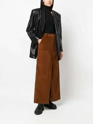 MERYLL ROGGE Slit Corduroy Maxi Skirt