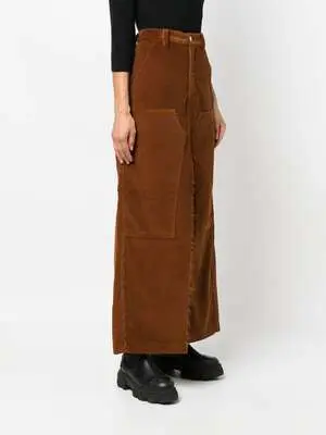 MERYLL ROGGE Slit Corduroy Maxi Skirt