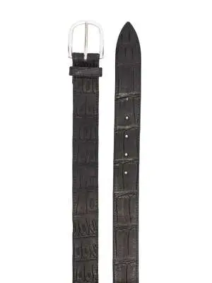 Orciani Animal-embossed Belt - Black
