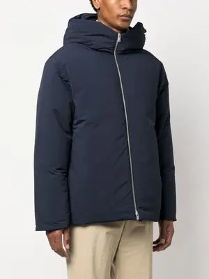 JIL SANDER Hooded Padded Jacket - Blue