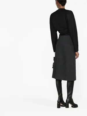 MAISON MARGIELA Herringbone A-line Skirt