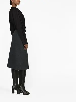 MAISON MARGIELA Herringbone A-line Skirt