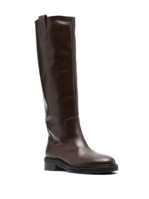 AeydĒ Knee-length Leather Boots - Brown