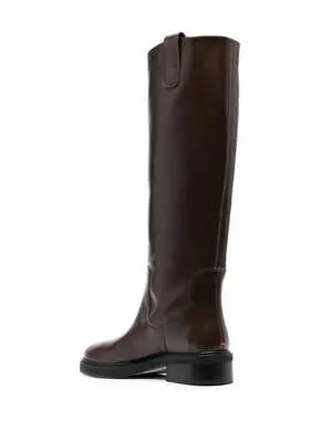 AeydĒ Knee-length Leather Boots - Brown