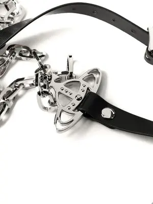 VIVIENNE WESTWOOD Orb-plaque Leather Belt