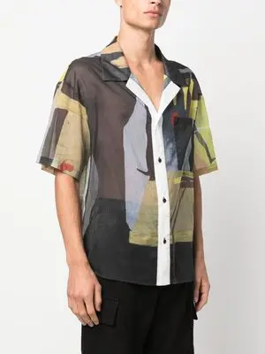 BETHANY WILLIAMS Abstract-print Short-sleeve Shirt
