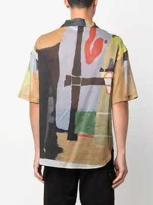 BETHANY WILLIAMS Abstract-print Short-sleeve Shirt