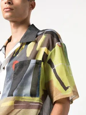 BETHANY WILLIAMS Abstract-print Short-sleeve Shirt