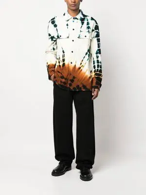 JIL SANDER Tie-dye Chest Pocket Shirt