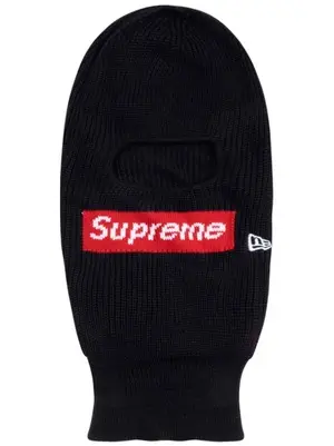 Supreme X New Era Box Logo Knitted Balaclava - Black