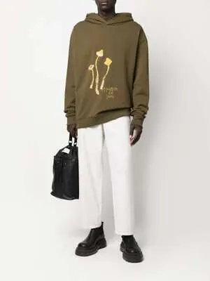 MAISON MARGIELA Mushroom Print Hooded Sweatshirt