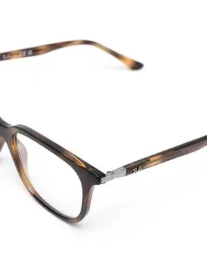 Ray-ban Tortoiseshell Square Frame Eyeglasses