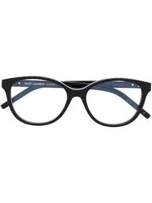 Saint Laurent Round-frame Glasses - Black