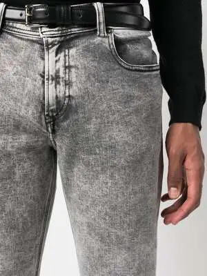 DIESEL® Marble-pattern Skinny Jeans - Grey