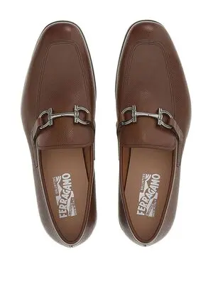 FERRAGAMO Gancini-ornament Moccasins - Brown
