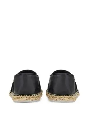 FERRAGAMO Gancini-buckle Leather Espadrilles
