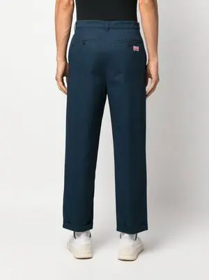 Kenzo Logo Patch Straight Leg Trousers