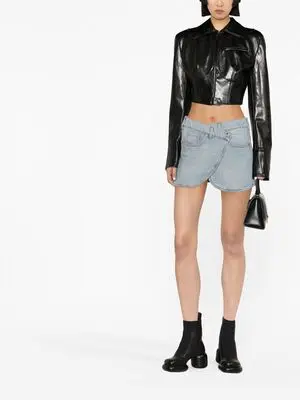 Coperni Denim Wrap Mini Skirt