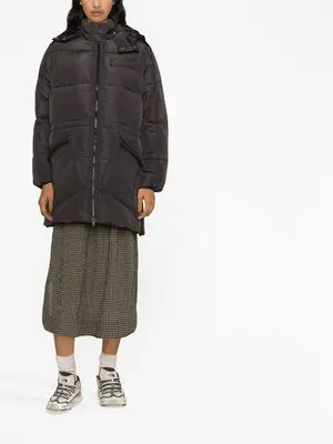 GANNI Oversized Tech Puffer Midi Jacket