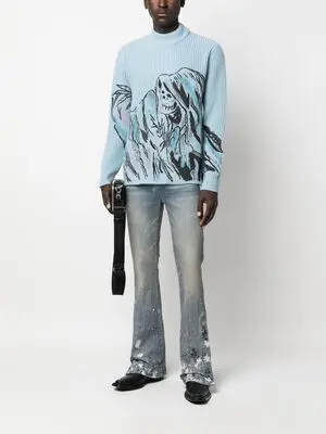 Amiri Paint-splatter Detail Jeans