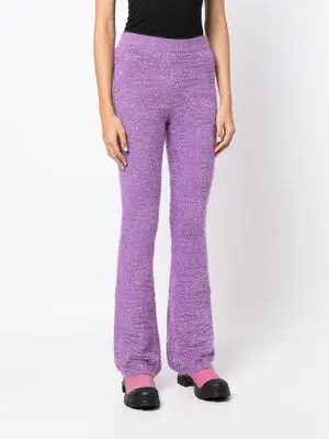 MARCO RAMBALDI Tinsel-detail Knit Trousers