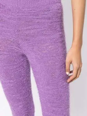 MARCO RAMBALDI Tinsel-detail Knit Trousers
