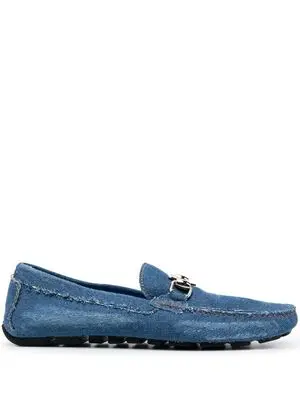 Philipp Plein Denim Slip-on Moccasins