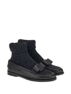 FERRAGAMO Vara Bow Sock Loafers