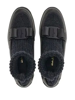 FERRAGAMO Vara Bow Sock Loafers