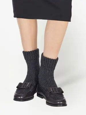 FERRAGAMO Vara Bow Sock Loafers