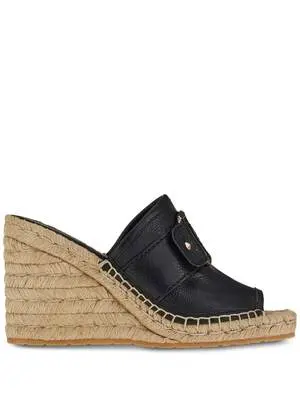 FERRAGAMO Logo-plaque Espadrille Wedges