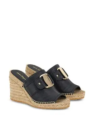 FERRAGAMO Logo-plaque Espadrille Wedges