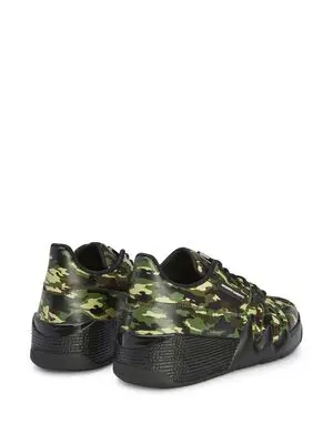 GIUSEPPE ZANOTTI Talon Camouflage Lace-up Sneakers - Green