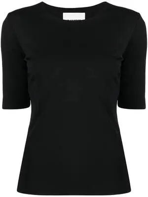 JIL SANDER Round Neck T-shirt - Black