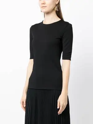 JIL SANDER Round Neck T-shirt - Black