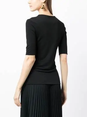 JIL SANDER Round Neck T-shirt - Black
