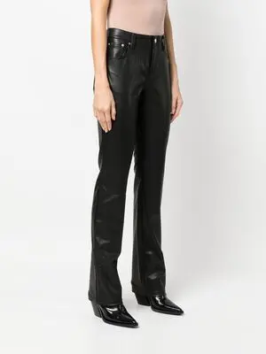 MISBHV Faux-leather Trousers