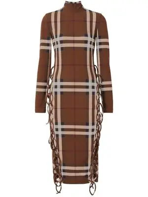 Burberry Check-print Midi Dress