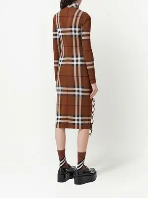 Burberry Check-print Midi Dress