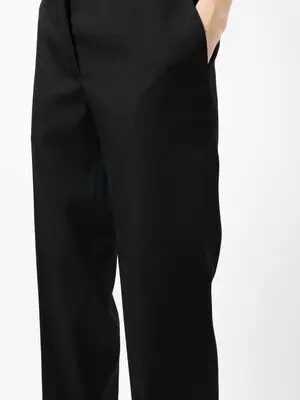 JIL SANDER Cropped Tailored Trousers - Black