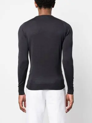 John Smedley Lundy Crew Neck Jumper - Grey