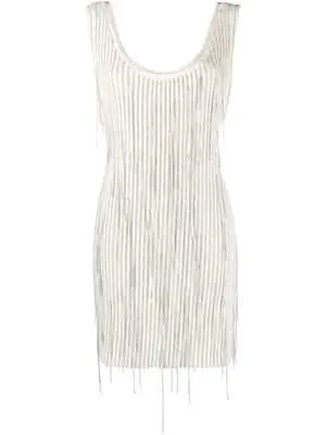 Philosophy Di Lorenzo Serafini Crystal-embellished Mini Dress - White