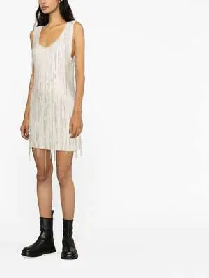 Philosophy Di Lorenzo Serafini Crystal-embellished Mini Dress - White