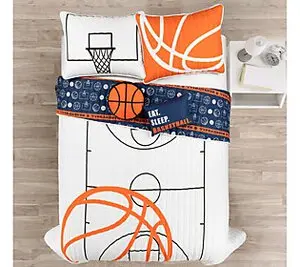 LUSH DECOR Basketball Game Oversized Quilt 5-pc Set Queen Y