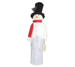 YOUNG'S INC. Young's Fabric Snowman With Led Light - One-color