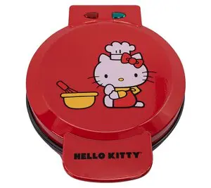 UNCANNY BRANDS Red Hello Kitty Waffle Maker